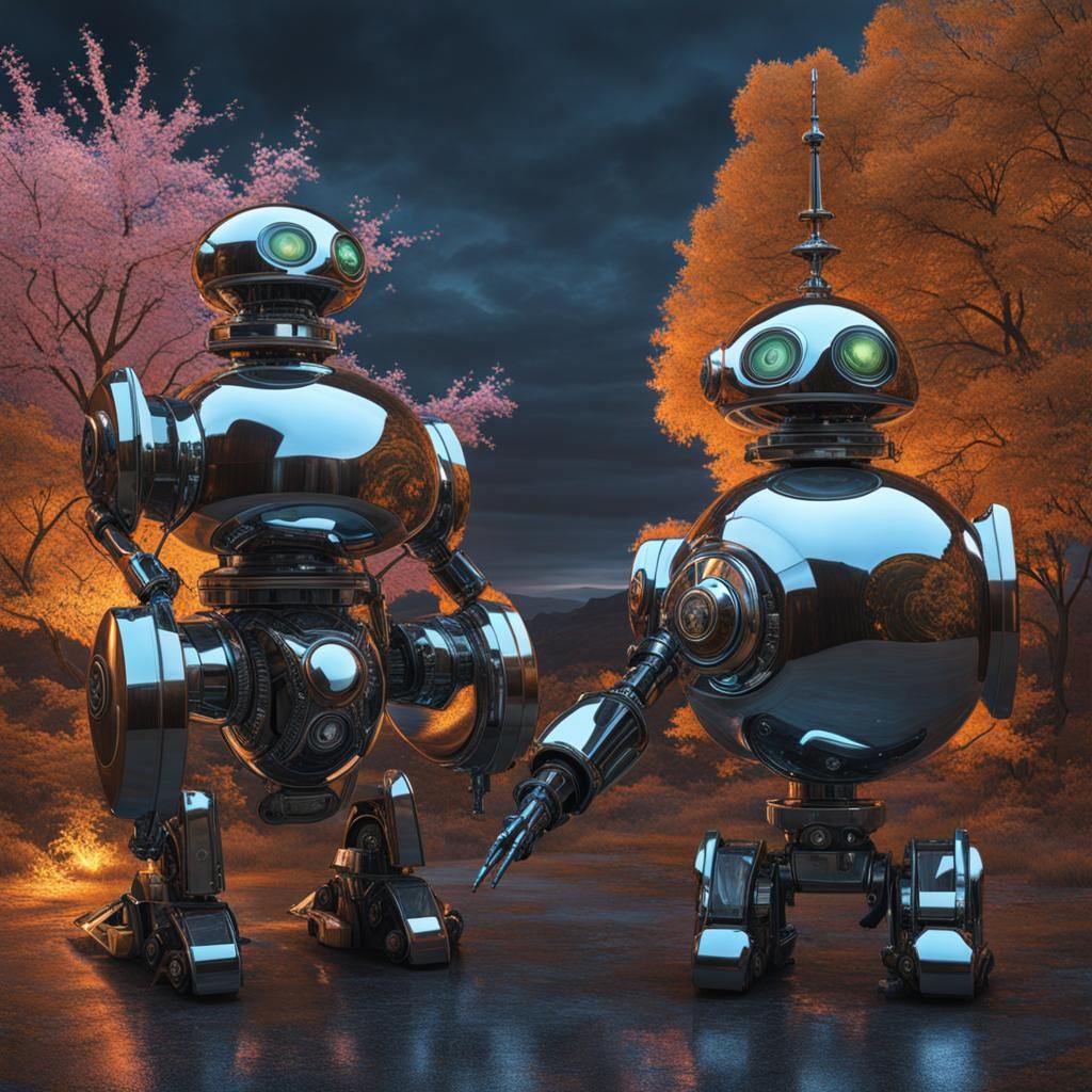 Can robots make friends? - AI Generated Artwork - NightCafe Creator