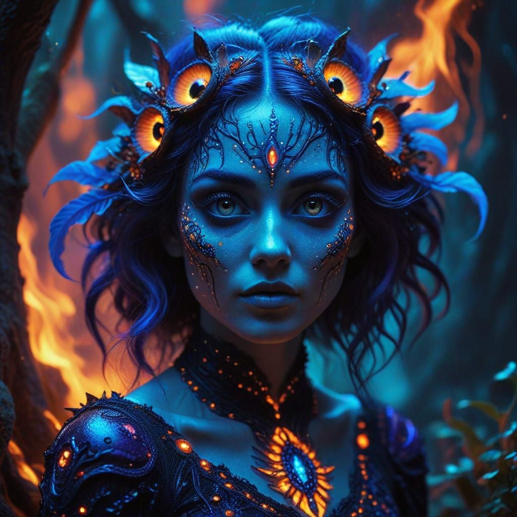The Seer - Fae Queen of the Underdark in a Vibrant Cinematic...