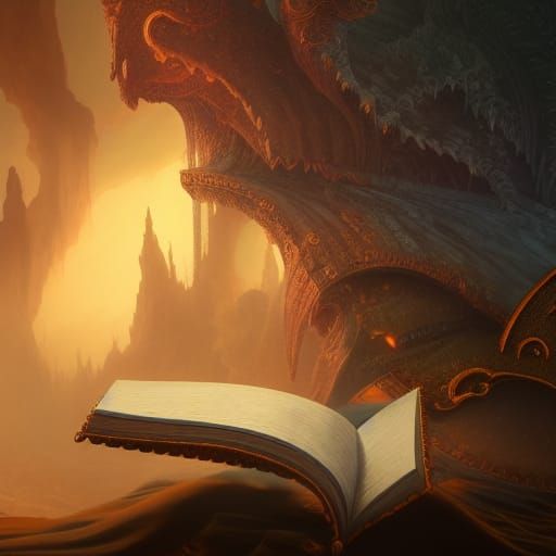 majestic book opening - AI Generated Artwork - NightCafe Creator