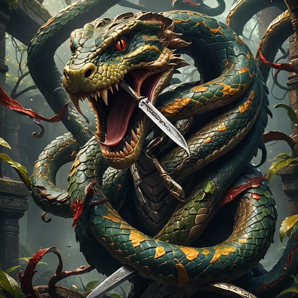 Snake Edge - AI Generated Artwork - NightCafe Creator