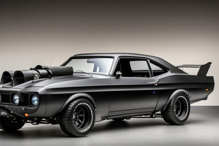 The last V8 Interceptor - AI Generated Artwork - NightCafe Creator