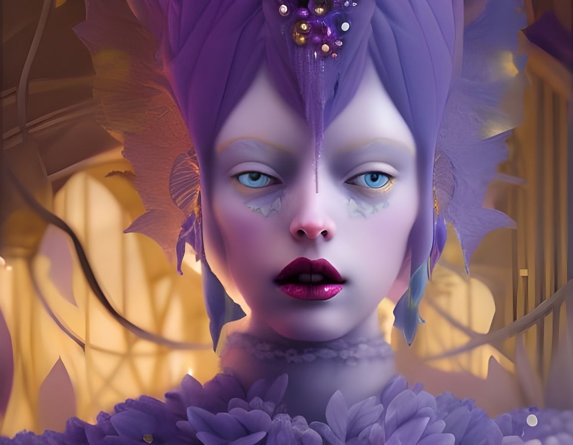 Purple Princess - AI Generated Artwork - NightCafe Creator