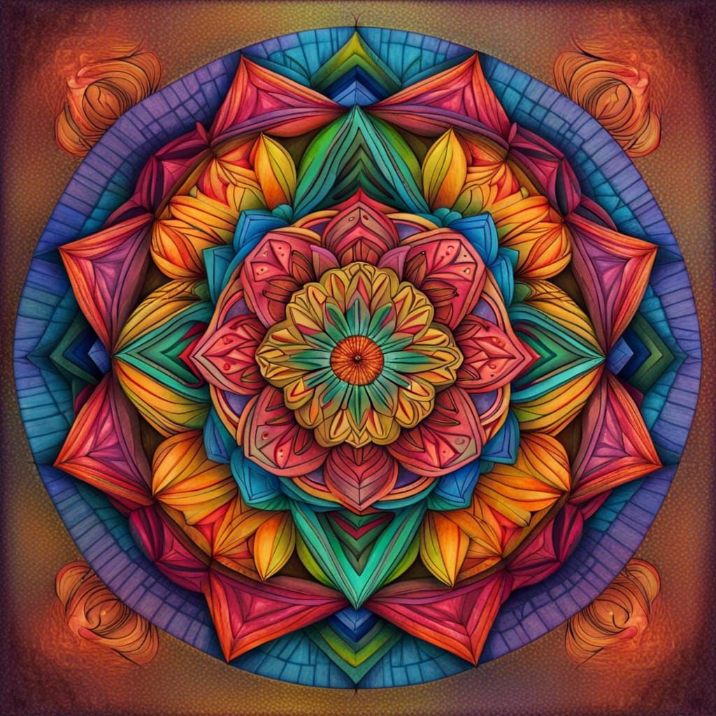Mandala Blossoming - AI Generated Artwork - NightCafe Creator