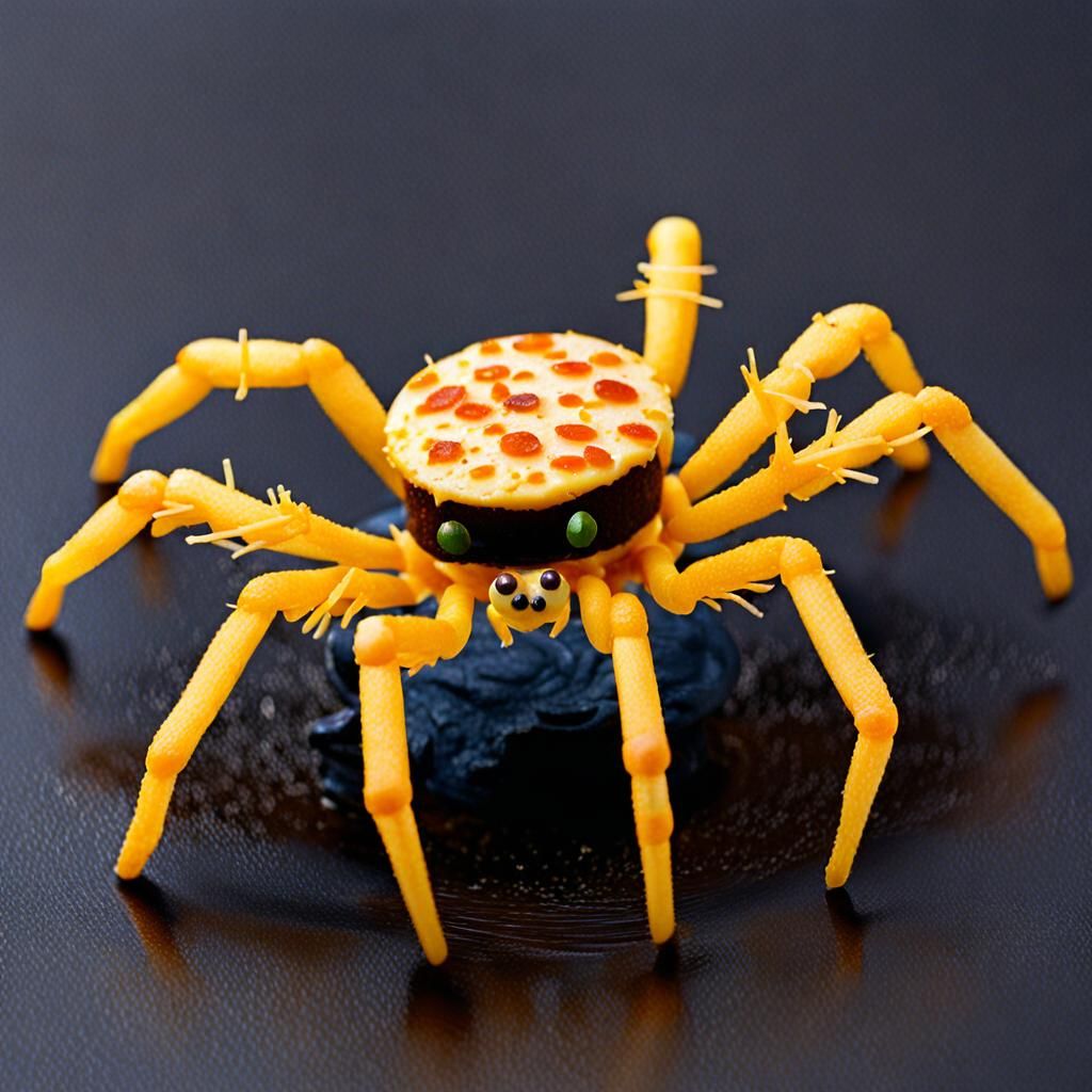 Cheese spider - AI Generated Artwork - NightCafe Creator