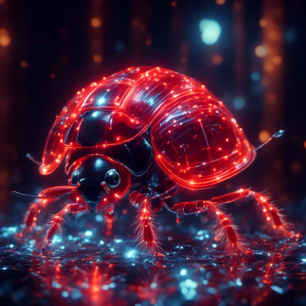 Holo-beetle - AI Generated Artwork - NightCafe Creator