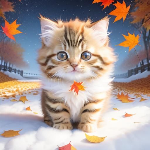 first snow day - AI Generated Artwork - NightCafe Creator