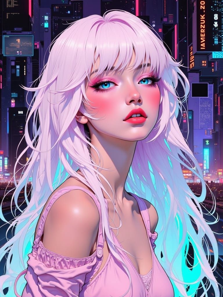 cyberpunk synthwave 2099, neon, retro night city blade runner 2049 thin ...