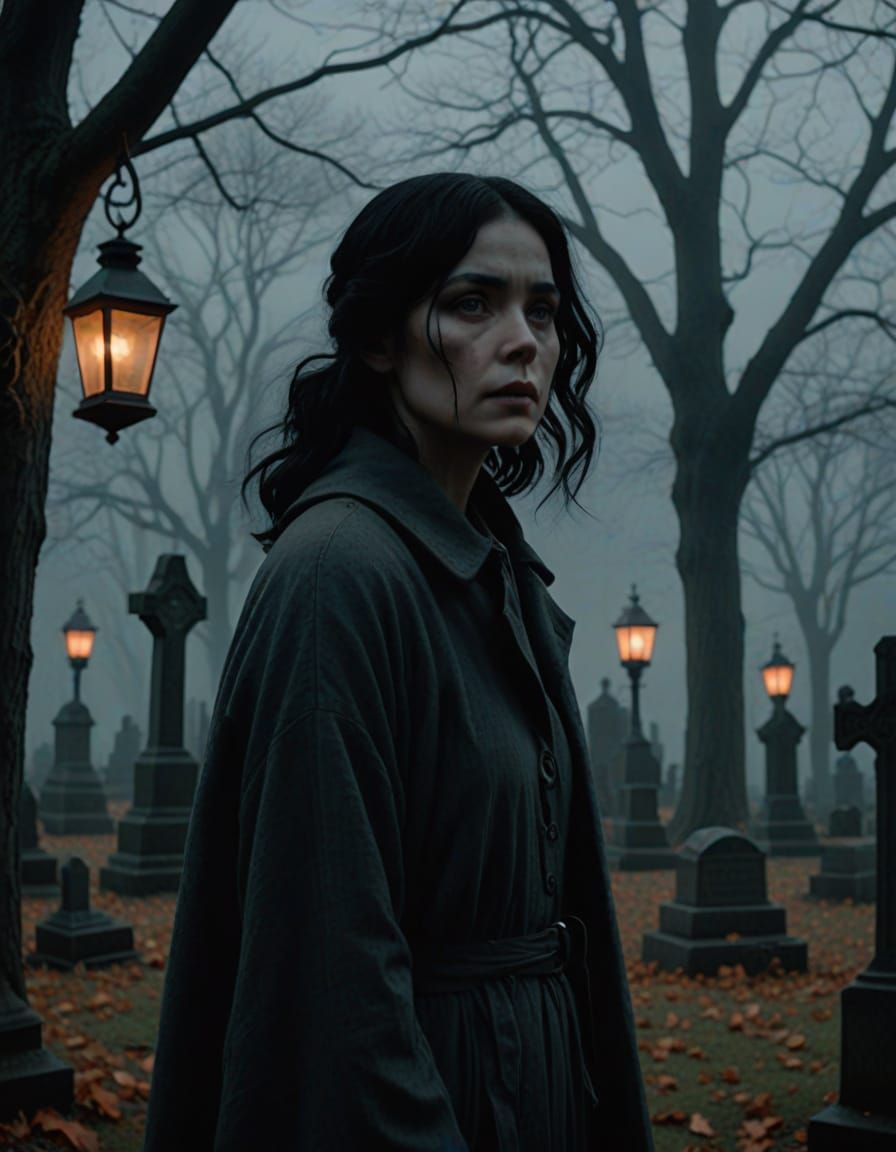 Cemetery Ghost - Ghostly Siren of the Forgotten Past in a Ha...