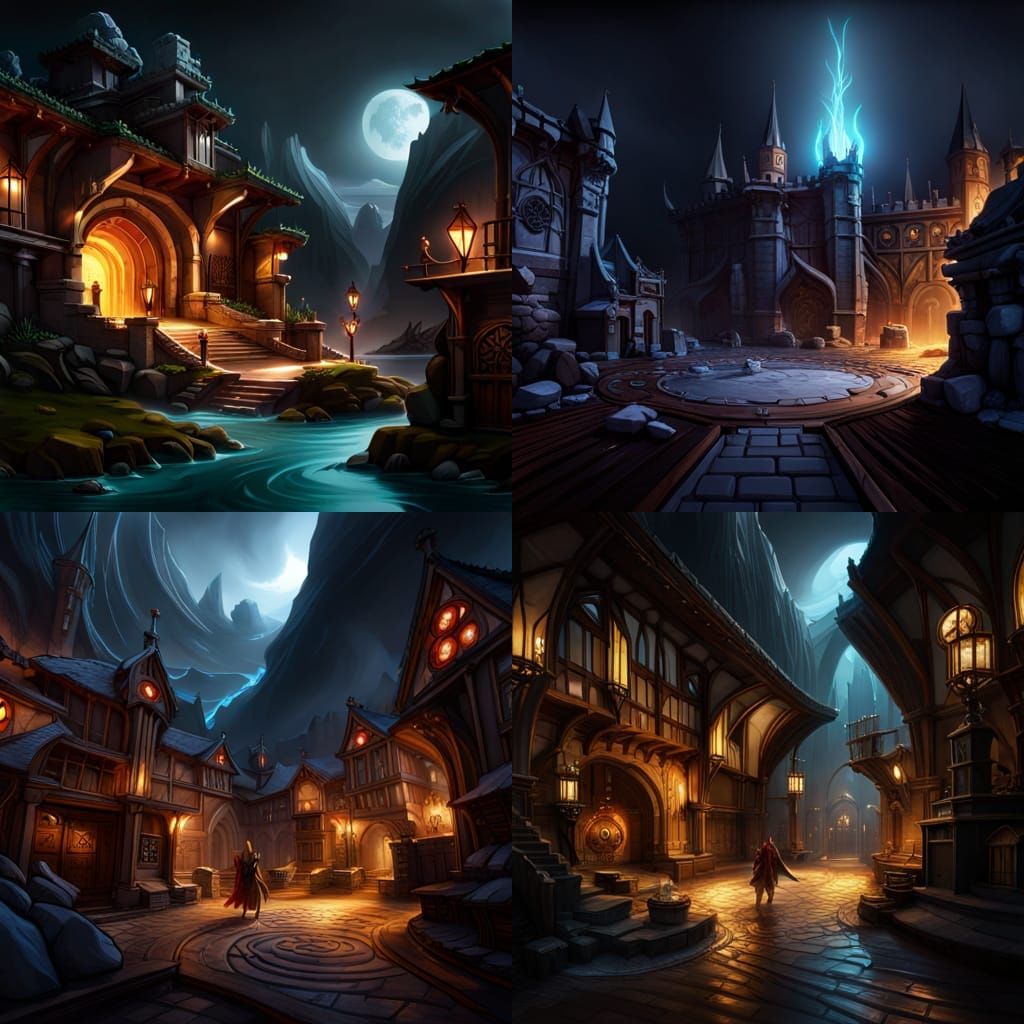 Villages - AI Generated Artwork - NightCafe Creator