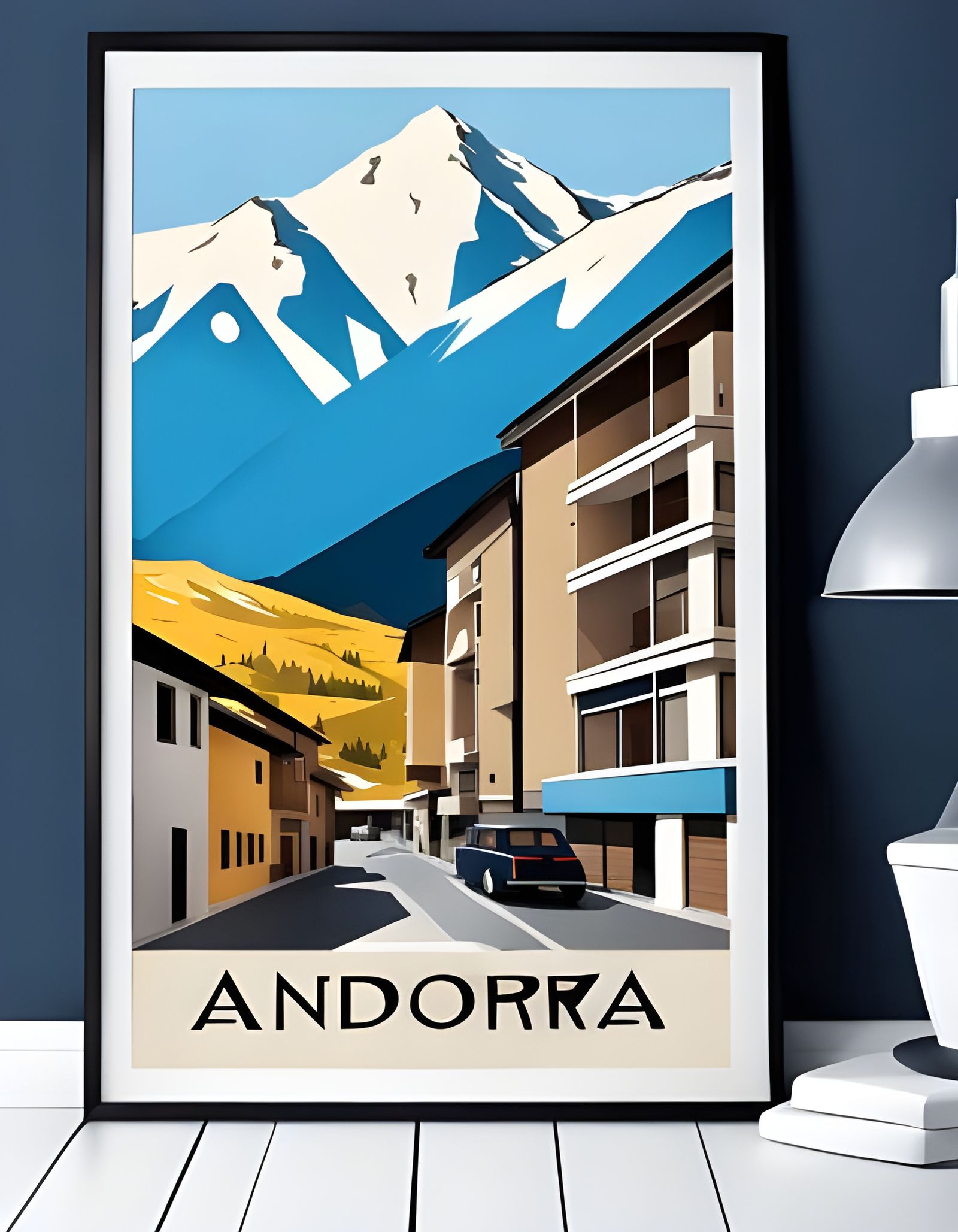 Andorra travel art poster 3 - AI Generated Artwork - NightCafe Creator