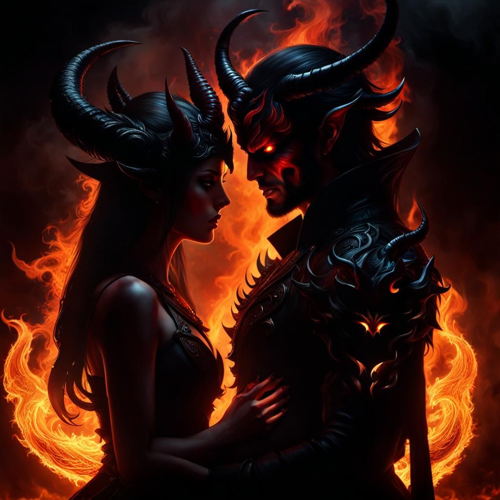 Infernal Love - AI Generated Artwork - NightCafe Creator