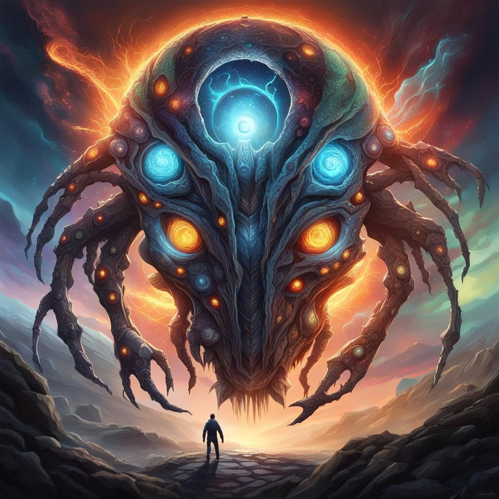 Huge mystery creature - AI Generated Artwork - NightCafe Creator