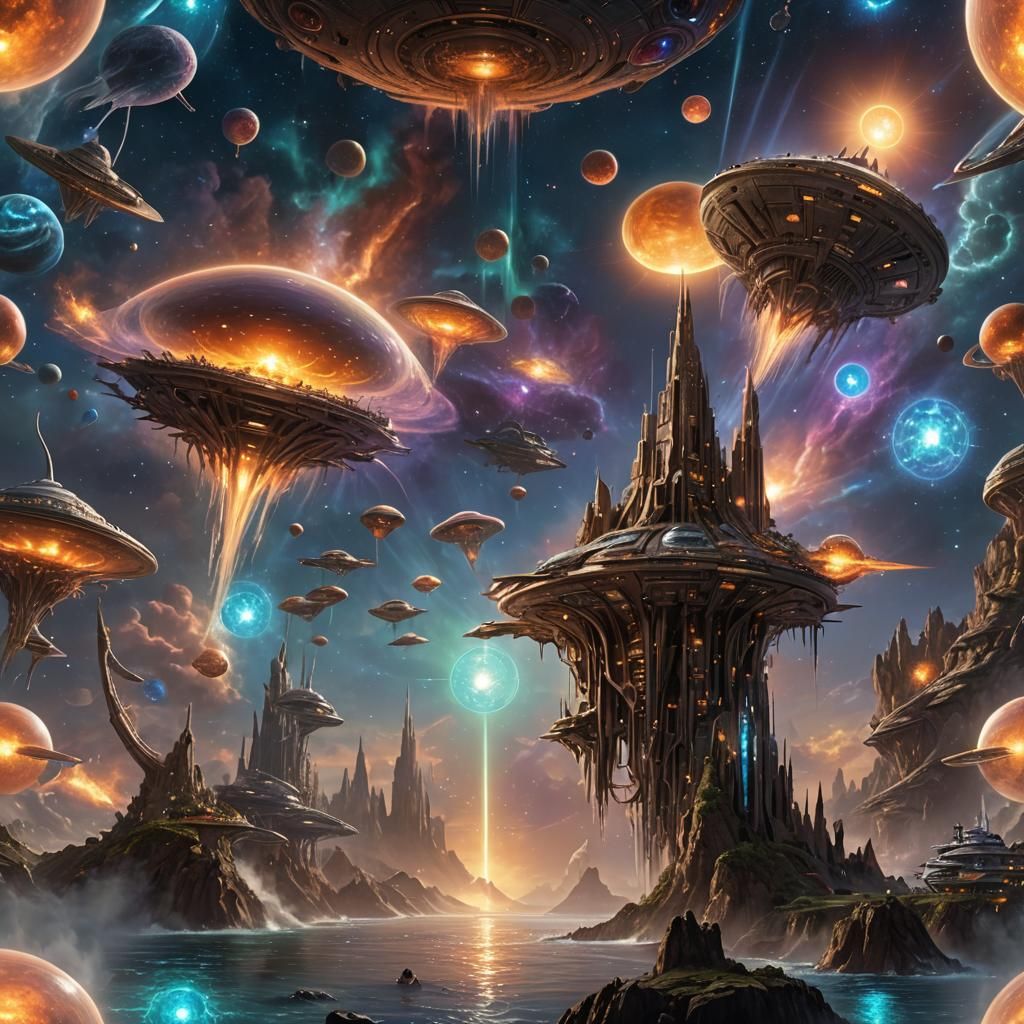 Alien Invasion - AI Generated Artwork - NightCafe Creator