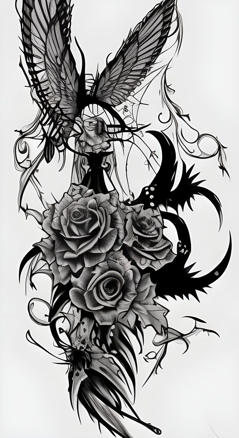 Gothic Tattoo design #1 gothic art beautiful colorful complex detailed ...