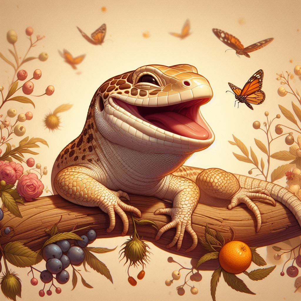 Happy lizard - AI Generated Artwork - NightCafe Creator