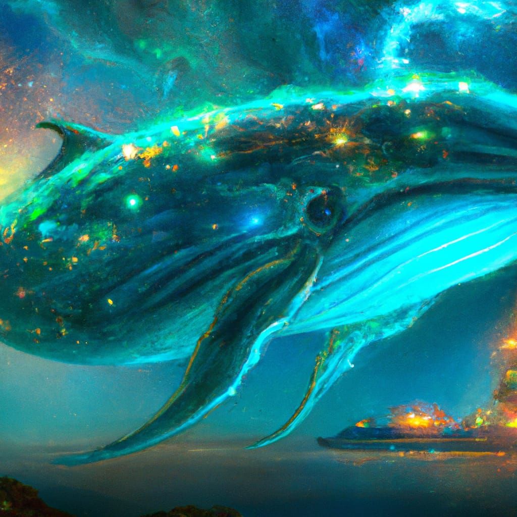 Leviathan Sky Whale - AI Generated Artwork - NightCafe Creator