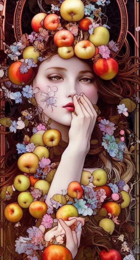 Goddess of Apples - AI Generated Artwork - NightCafe Creator