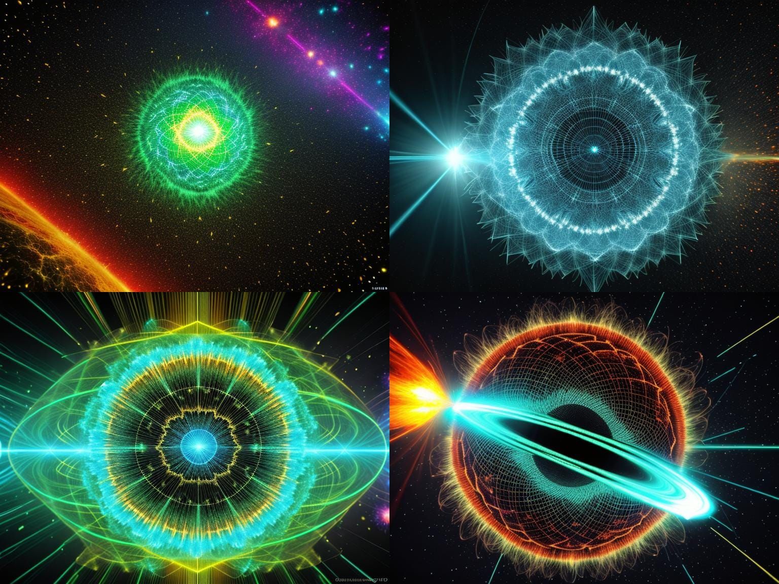 3D hyperdimensional depth of field overexposed apotheosis luminescent ...