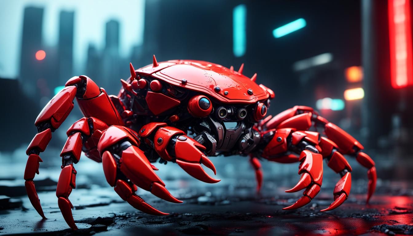 Mecha Crab - AI Generated Artwork - NightCafe Creator