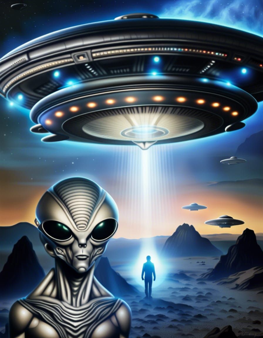 photorealistic, ufo, spaceship, realism - AI Generated Artwork ...