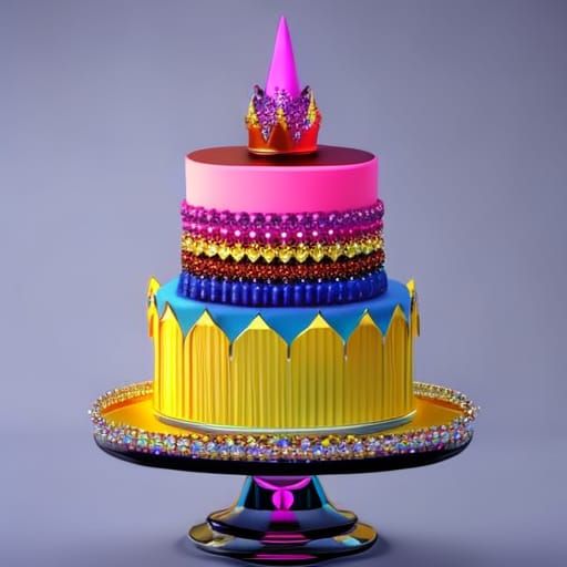 Birthday Cake - AI Generated Artwork - NightCafe Creator