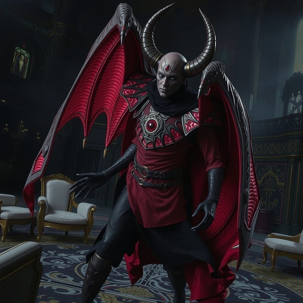 Cosmic Deity Ultimar Steps into Opulent Throne Roo... - AI Art