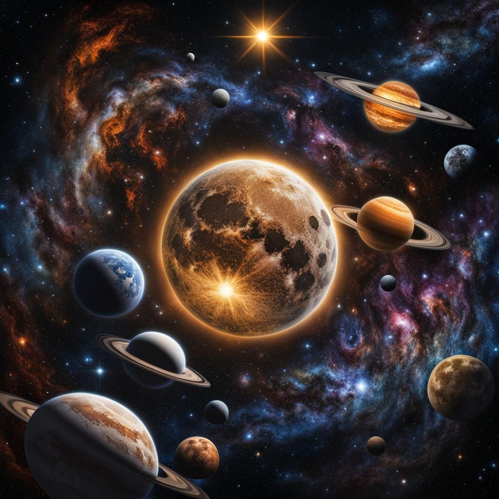 Cosmic Space - AI Generated Artwork - NightCafe Creator