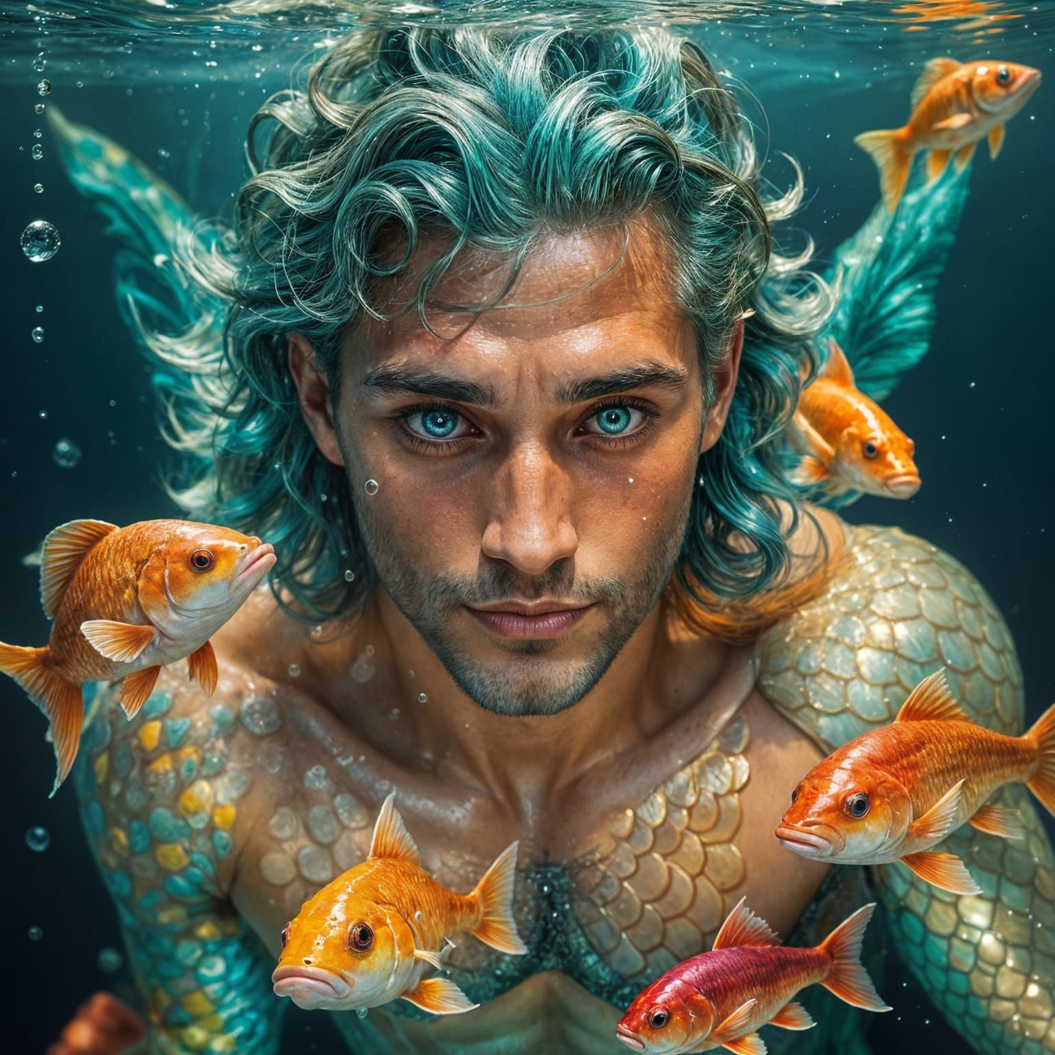 Merman - Merman in Vibrant Iridescent Hues