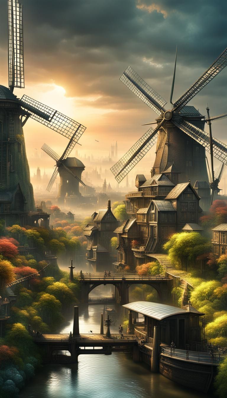 Gray skies often bring the best winds - AI Generated Artwork ...