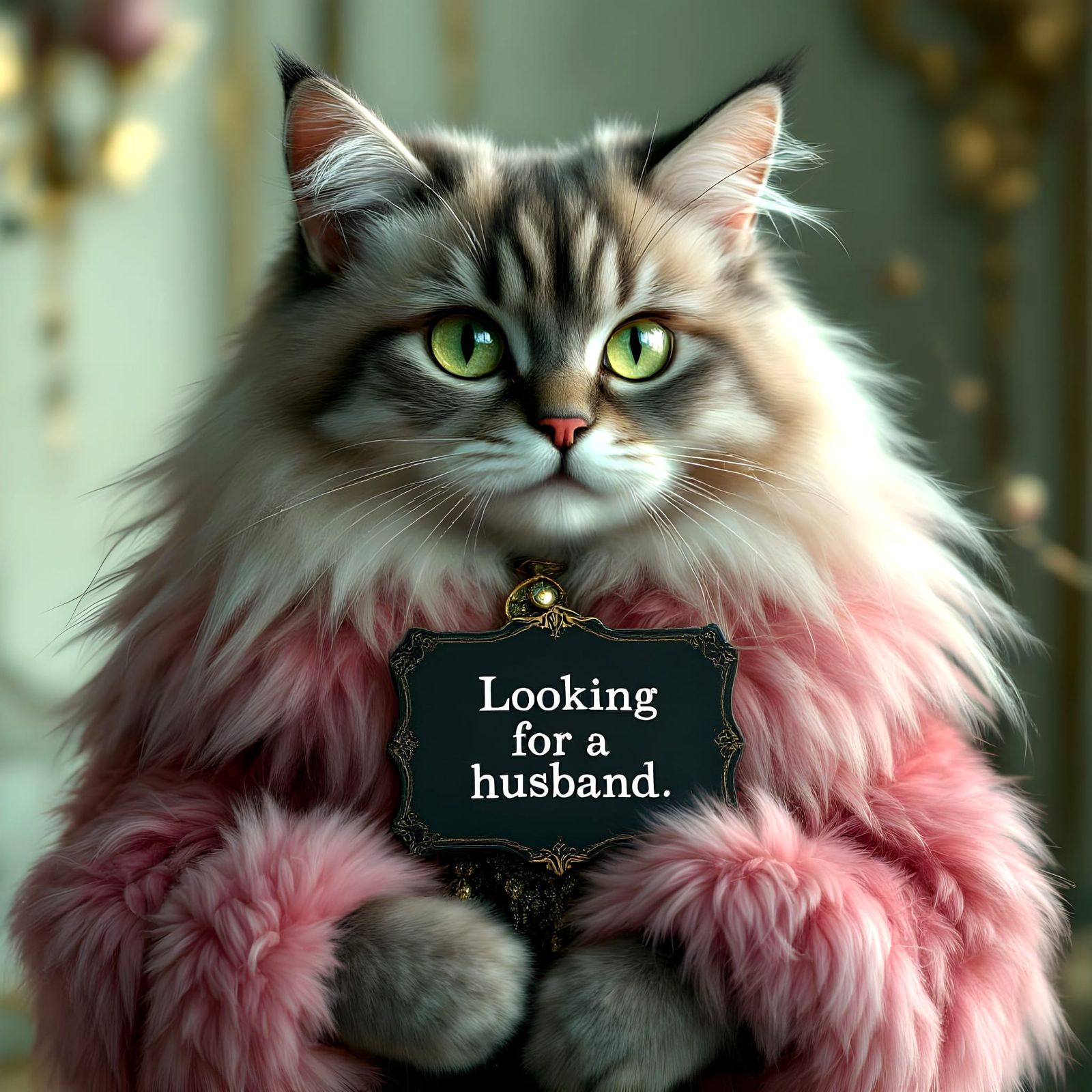 Poor cat ... - Surreal Feline Goddess Seeks Mate in Extravag...