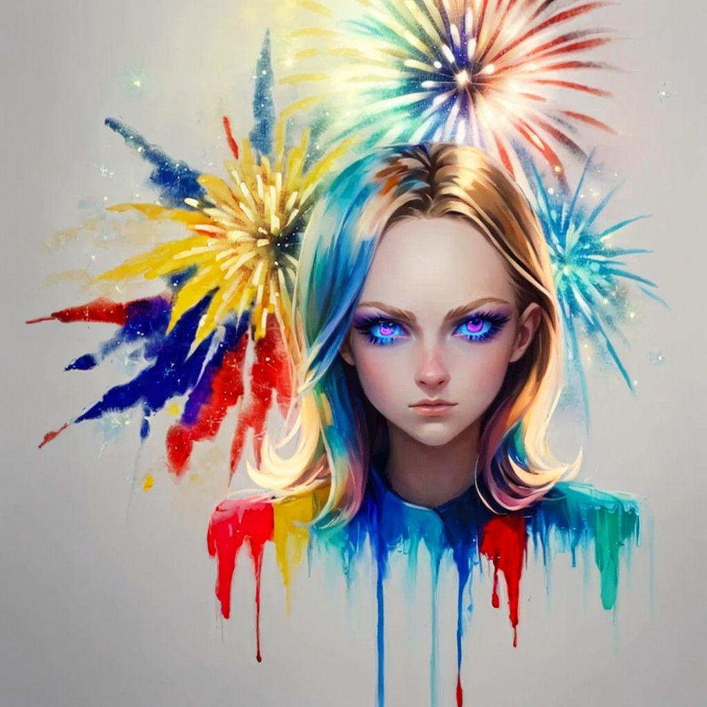 Explosion Of Colour - AI Generated Artwork - NightCafe Creator