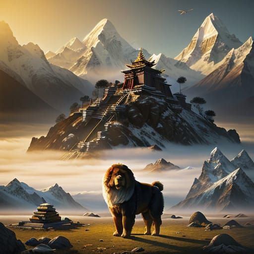 Bankhar Dog - Majestic Bankhar Dog in Serene Himalayan Lands...