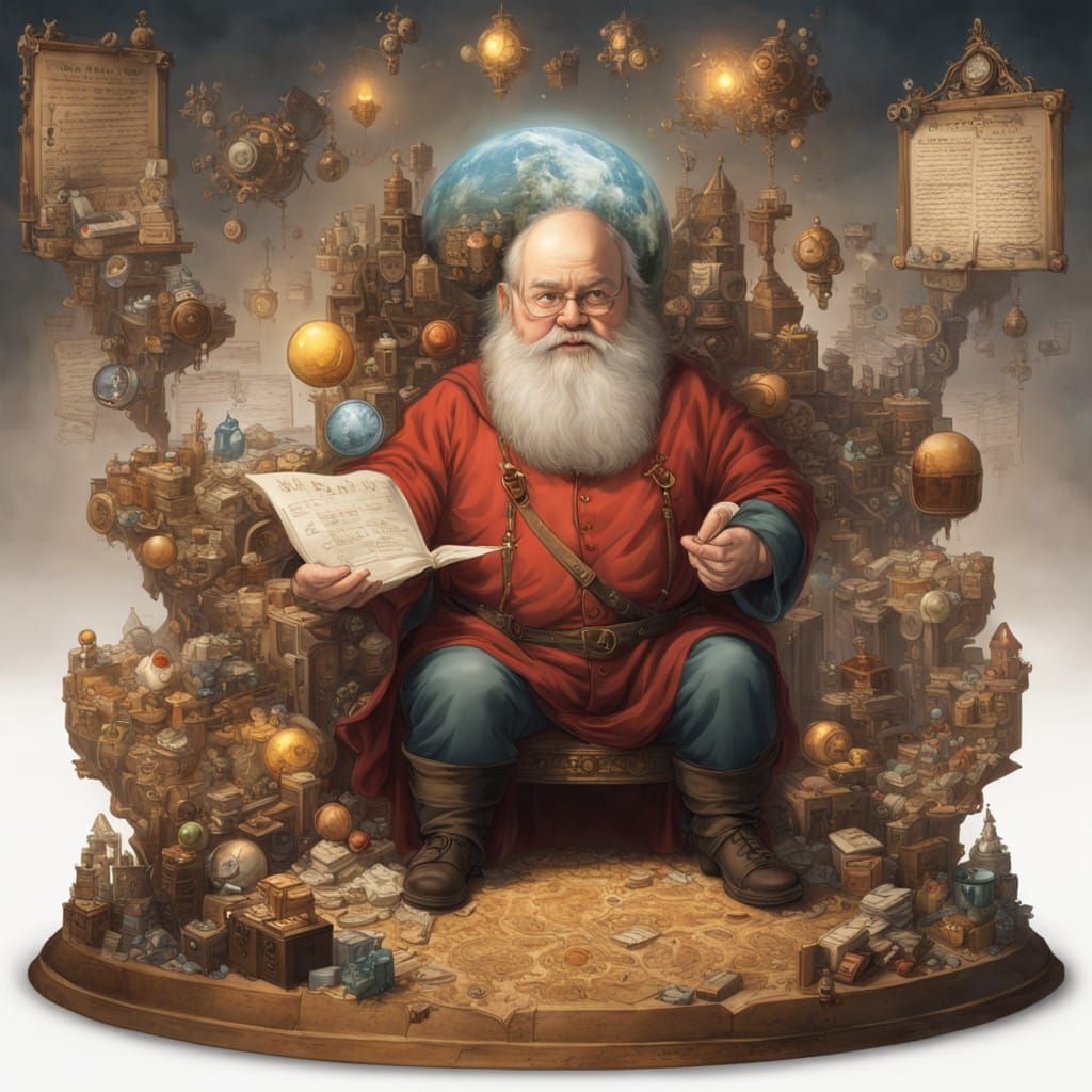 A Dwarf Unlocks the Secret to Immortality - AI Art