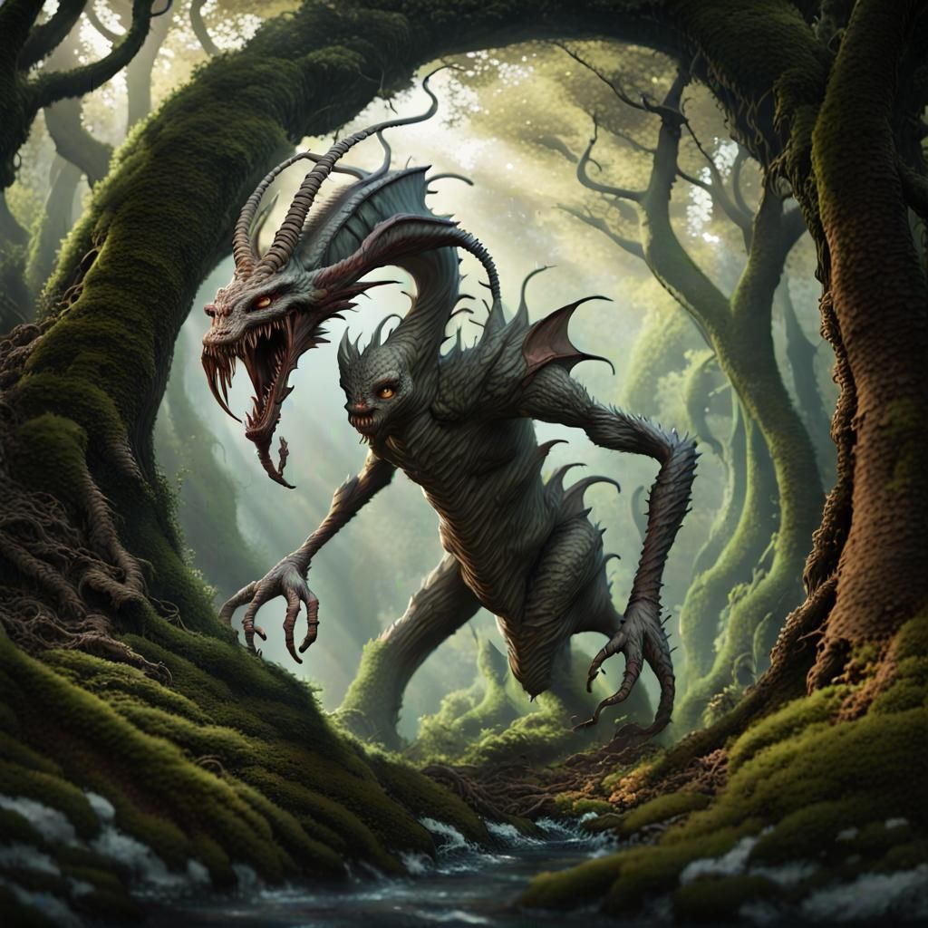 Jabberwocky - AI Generated Artwork - NightCafe Creator