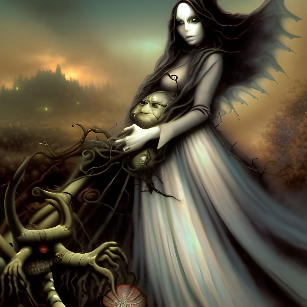 Stigmata Dolls Gerald Brom Thomas Kinkade gothic art romanticism ...