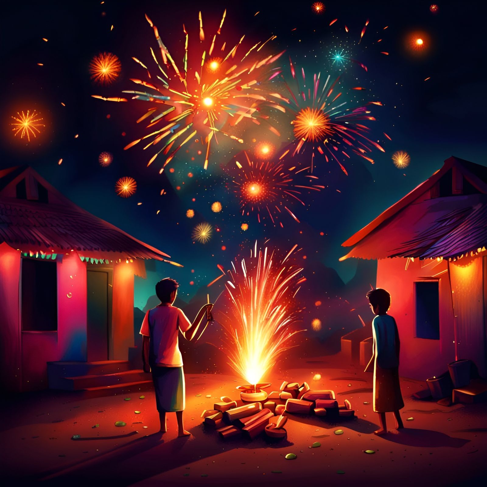 Deepavali - AI Generated Artwork - NightCafe Creator