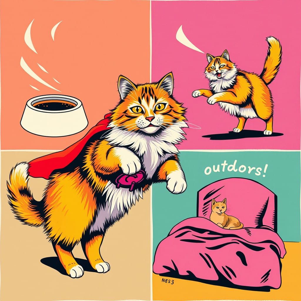 Captain Paws lays out his plan - Vibrant Superhero Cat Explo...