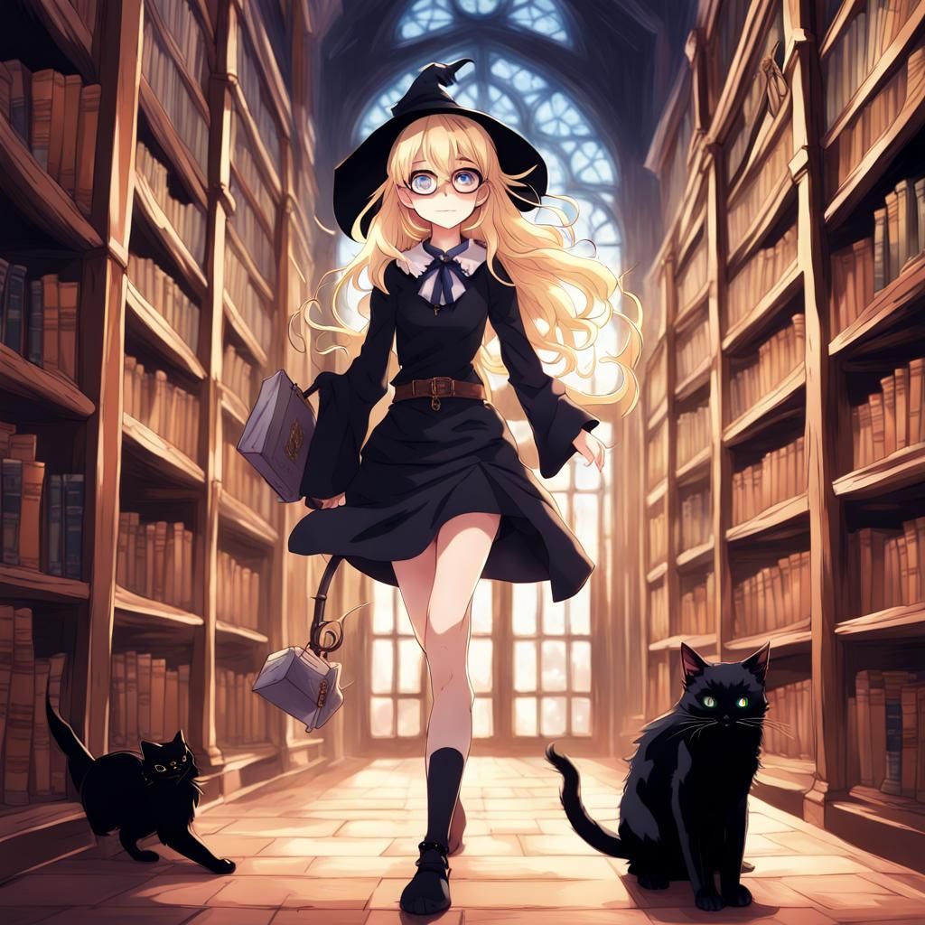 Library Witch - AI Generated Artwork - NightCafe Creator