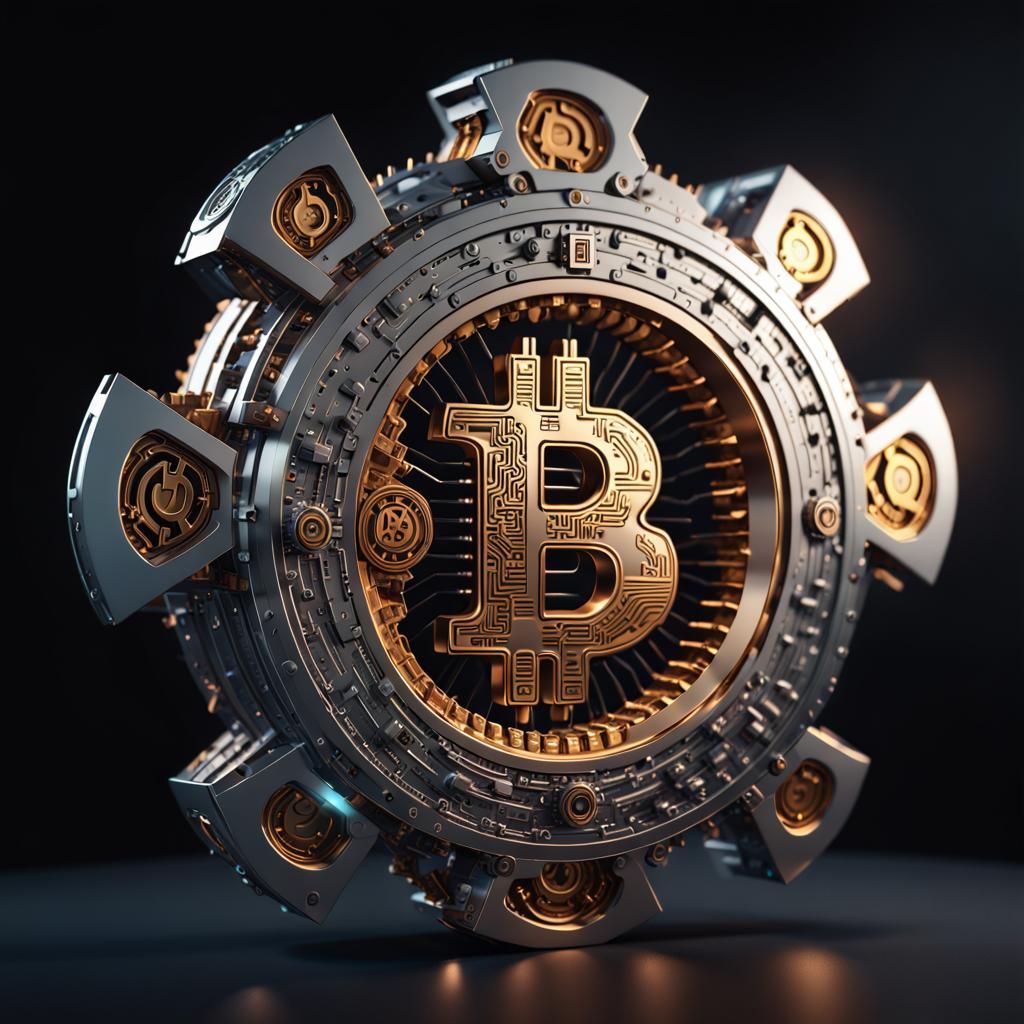 Bitcoin Time Chain - AI Generated Artwork - NightCafe Creator