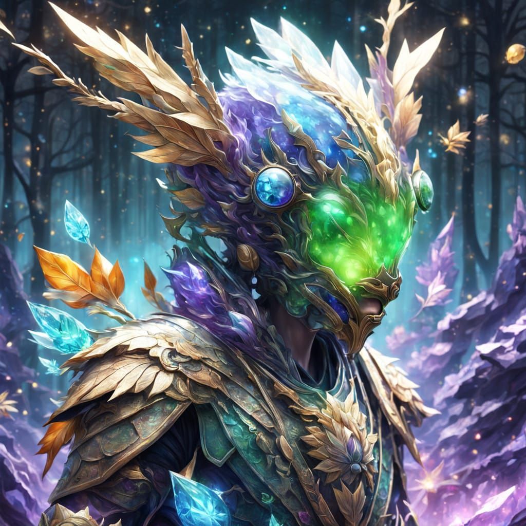 sprite - Ethereal Glass-Like Sprite in Mid-Shot