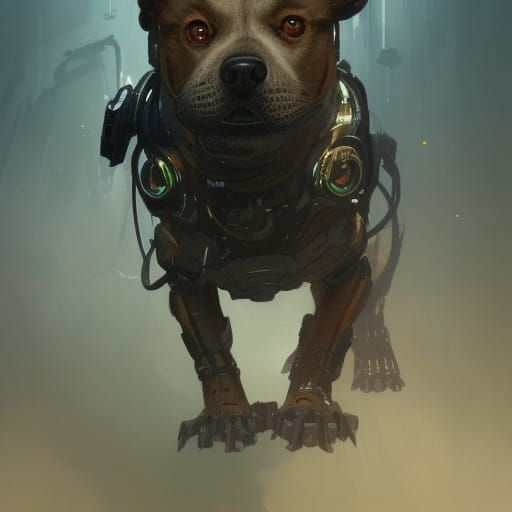 Cyborg dogs - AI Generated Artwork - NightCafe Creator
