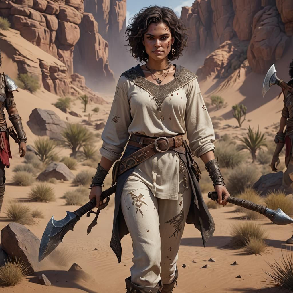 Mara the Wild Magic Barbarian - AI Generated Artwork - NightCafe Creator