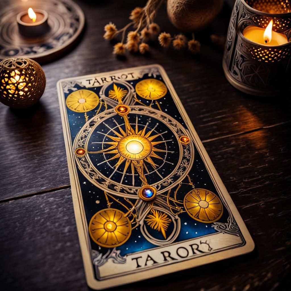 Magic tarot card (H) - AI Generated Artwork - NightCafe Creator