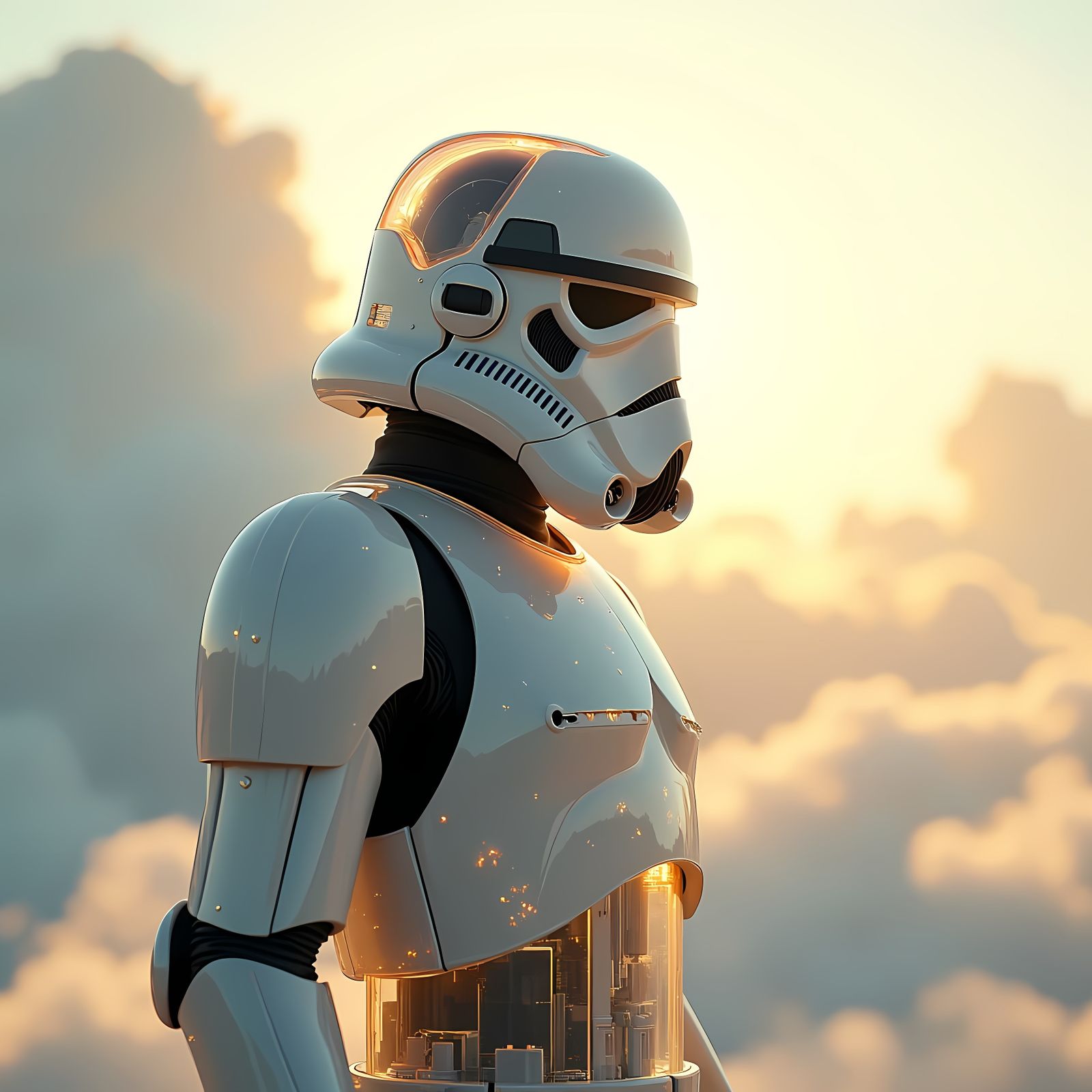 Stormtrooper armor with intricate details