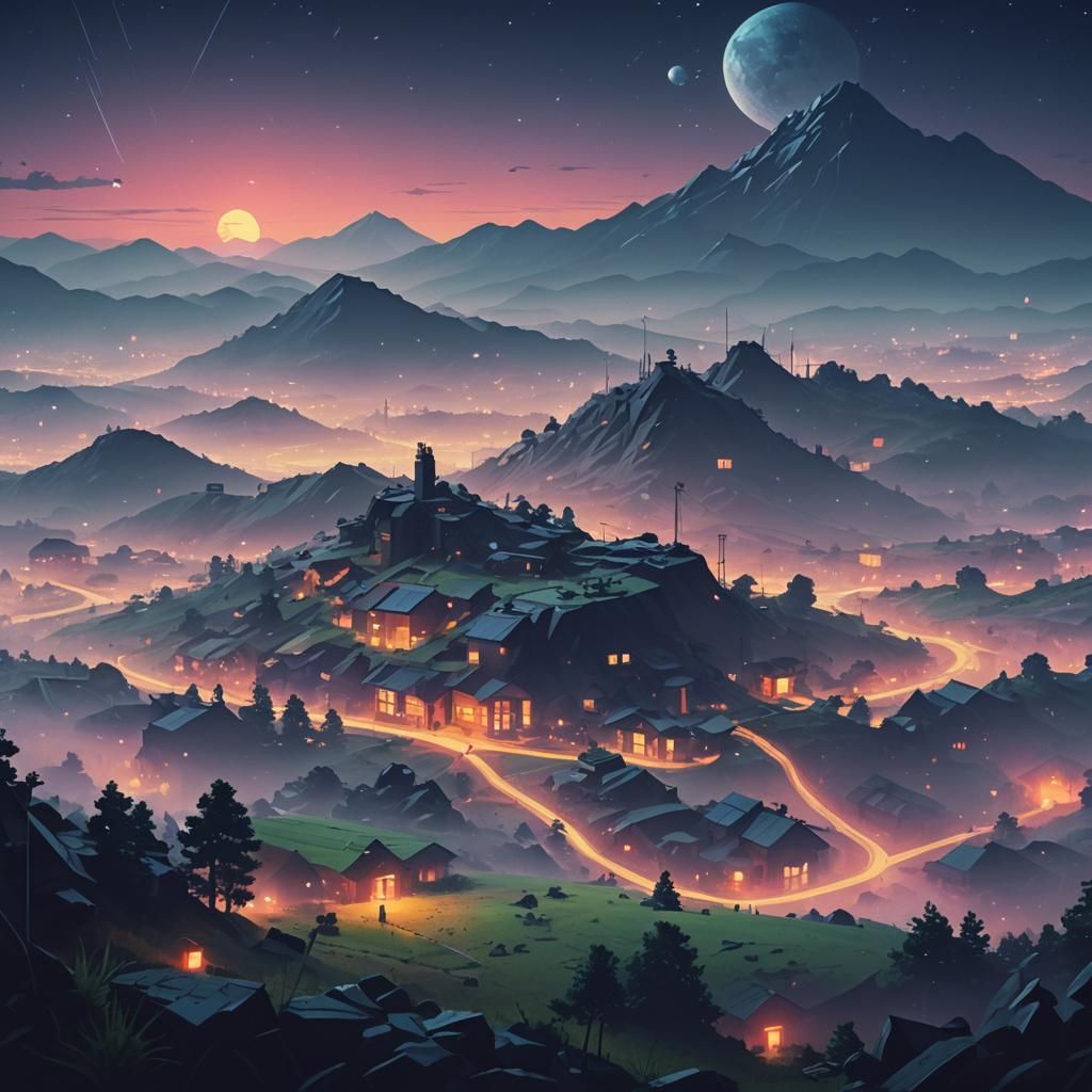 Weird 90s CGI Program, Bad Photoshop, Blender, Low Poly, hi-res, field ...