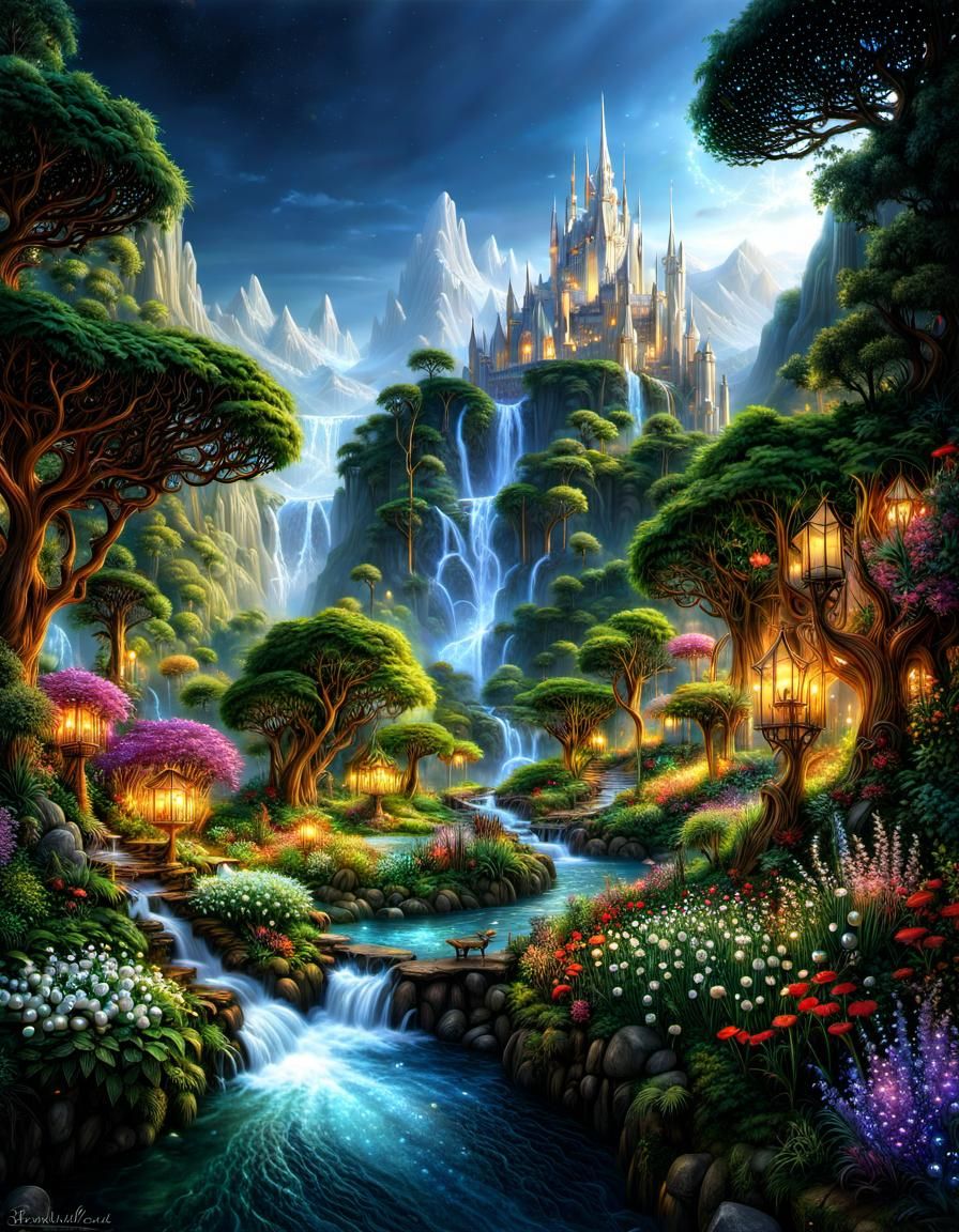 Elven Kingdom - AI Generated Artwork - NightCafe Creator
