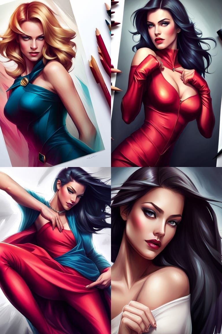 by Artgerm (SDXL Artist Study) - AI Generated Artwork - NightCafe Creator