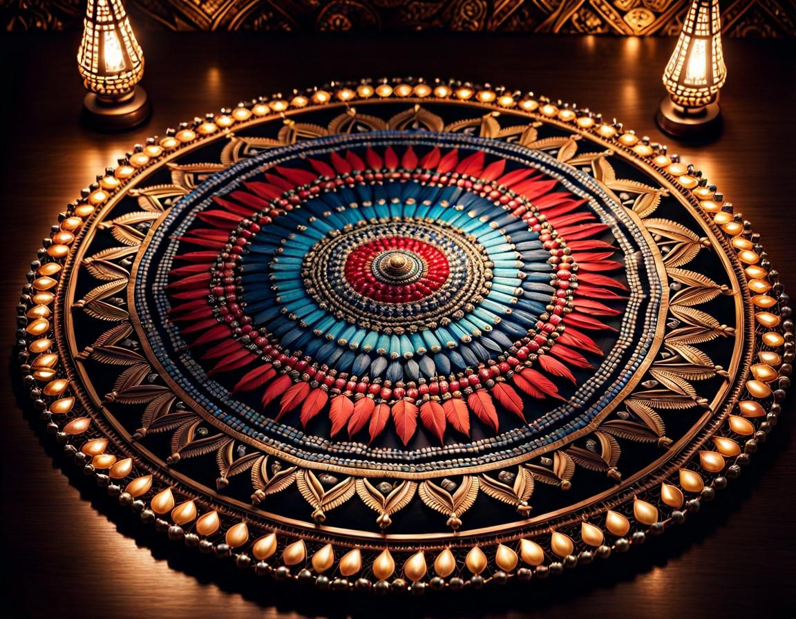 Amerindian Mandala (Native American) N°3 - AI Generated Artwork ...