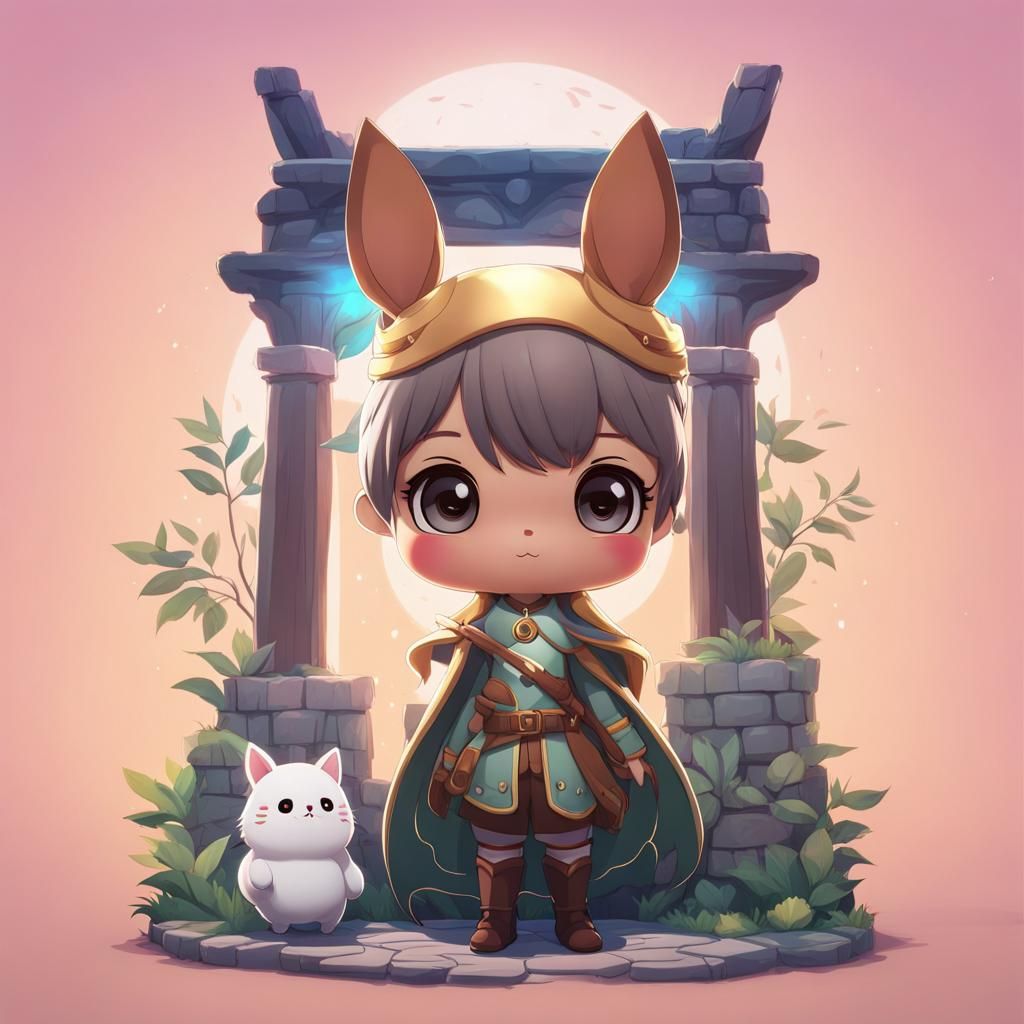 Chibi Adventurer - AI Generated Artwork - NightCafe Creator