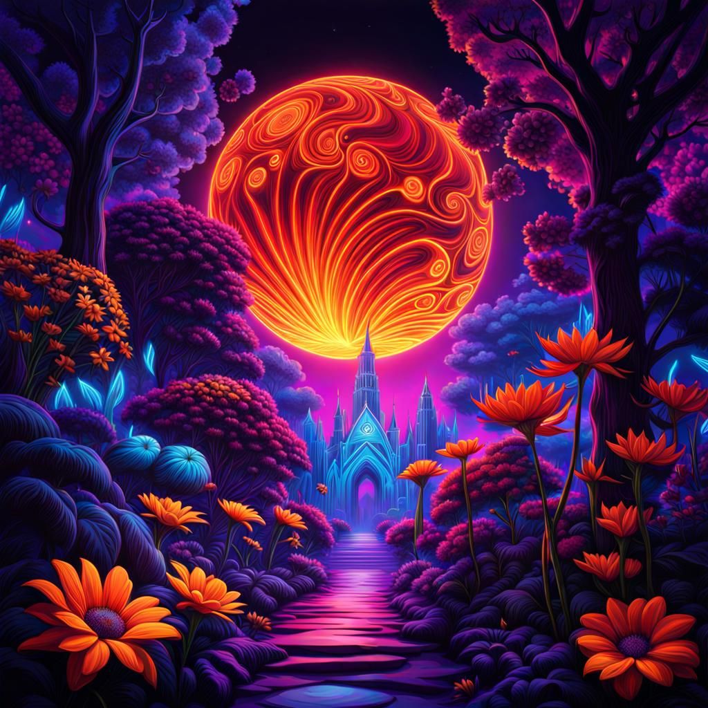 The gateway to the realm of the surreal and beyond in a black light ...